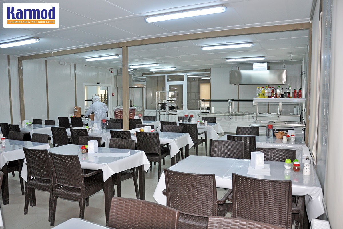 Réfectoire Modulaire | Cantine Modulaire | Restaurant Modulaire